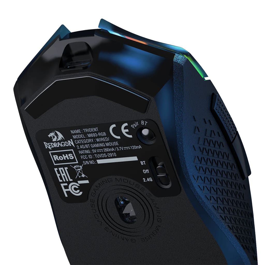 Redragon M693 Trident Pro Black 8K DPI Gaming Mouse – Redragon Pakistan